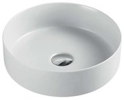 Mereo Keramika - Umyvadlo na desku, průměr 36 cm, bez přepadu, bez otvoru pro baterii, bílá UC363612C