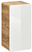 Comad Doplňková koupelnová skříňka nízká Aruba White 35 dub craft/bílá
