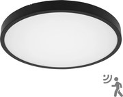 Brilagi -LED Koupel. strop. sv. se senz. ZENNA LED/12W/230V pr. 25 cm IP44 černá