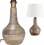 Stolní Lampa Boho Dřevěná E27 34 cm Noční Do Obývacího Pokoje Ložnice Bez Stínítka