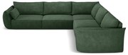 Tmavě zelená rohová pohovka (variabilní) Vanda – Mazzini Sofas