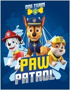 Fleecová deka Tlapková patrola - Paw Patrol - motiv One Team - 100 x 140 cm