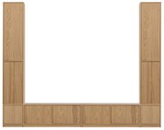 TV sestava v dekoru dubu v přírodní barvě 300x243 cm Modulair – vtwonen