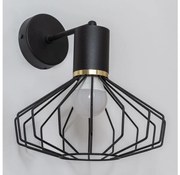 Nástěnná lampa SOLANO 1xE27/15W/230V černá/zlatá