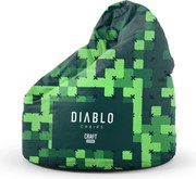 Dětský sedací vak zelený: Diablo Chairs Craft Edition