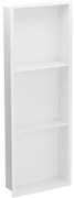 Mexen X-Wall-R, polička na zapuštění na obklad s límcem 90 x 30 cm, bílá, 1920903010S