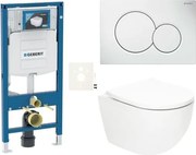 Závěsný WC set Geberit do lehkých stěn / předstěnová SAT Fusion SIKOGSTORFUS01