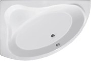 Aqualine Aqualine, ORAVA vana 150x90x38cm bez nožiček, levá, bílá, G1590
