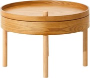 Kulatý odkládací stolek v dekoru borovice ø 60 cm Viborg – Premier Housewares
