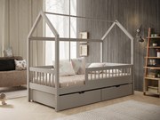 ADRK Furniture Postel Domek Galicja s matrací CH-GAL-G-140-M