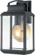 Venkovní nástěnná lampa Elstead BYRON M šedá barva IP44/1×E27/37 cm