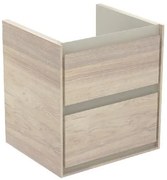Ideal Standard Connect Air - Umyvadlová skříňka 48x41x52 cm, světlé dřevo/matný světle hnědý lak E1607UK