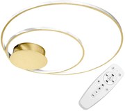 Toolight Stropní svítidlo s dálkovým ovládáním Plafon LED APP803-C Zlatá