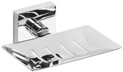 Sapho X-SQUARE - Mýdlenka obdélníková s otvory, chrom XQ800