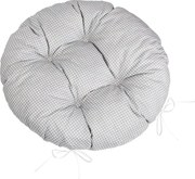Bellatex Sedák Adéla prošívaný kulatý průměr 40 cm Kostička Šedá,Bílá