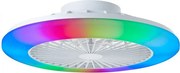 Brilliant G60020/05  Stmívatelné LED svítidlo SALERNO BÍLÉ &amp; reverzní VENTILÁTOR + funkce LED