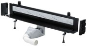 Viega Advantix Vario - Sprchový žlab 30-120 cm, pro zabudování do stěny, černá 736552