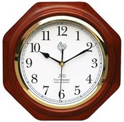 Dřevěné rádiem řízené nástěnné hodiny JVD NR7172.3 ve francouzském stylu