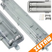 Sada 2 hermetických svítidel 120cm + LED trubice pro dílnu a garáž