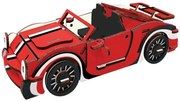 Woodcraft Dřevěné 3D puzzle Červený kabriolet