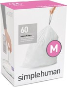 Stahovací pytle na odpadky v sadě 60 ks 45 l M – simplehuman