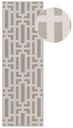 Šedo-krémový běhoun 80x240 cm Perles Onyx – Elle Decoration