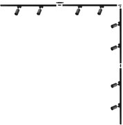 Zuma Line 3581 - Bodové svítidlo v lištovém systému TUBE 8xGU10/35W/230V černá