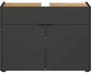 Antracitová skříňka pod umyvadlo 80x60 cm Forano – Germania