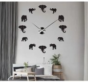 Moderní nalepovací nástěnné hodiny na zeď slon l SENTOP 12SZ070