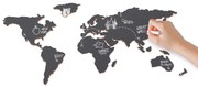 Nástěnná mapa světa Chalkboard s křídou Luckies