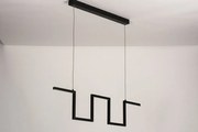 Závěsné černé LED svítidlo nad stůl Zagatti Black Big