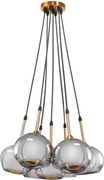 Toolight - Stropní lampa ze skla 7xG9 APP898-7CP, OSW-06670