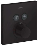 Axor ShowerSelect - Termostat pod omítku pro 2 spotřebiče, matná černá 36715670