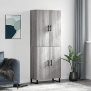Skříň highboard šedá sonoma 69,5 x 34 x 180 cm kompozitní dřevo