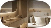 Tutumi Zrcadlo 100x60 cm s regulovatelným LED osvětlením HOM-01523