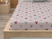 Prostěradlo z mikrovlákna SOFHEARTS krémové 90x200 cm