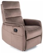 Elektrické polohovací křeslo Solon Velvet s masáží cappuccino