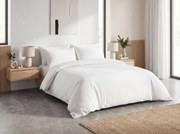 Bílé bavlněné povlečení LUX knoflík Rozměr povlečení: 2 ks 70 x 90 cm | 200 x 220 cm