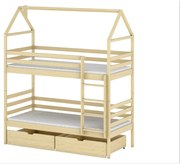 Legno Dětská patrová postel Alík borovice Rozměr (cm): 80x160
