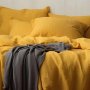 Mušelínové povlečení Mustard Velikost: 140 x 200 + 70 x 90