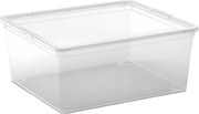 KIS C Box s víkem M, 40 × 34 × 17 cm, 18 l, transparentní