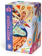 Efektní puzzle - třpytivý pták - 50 ks