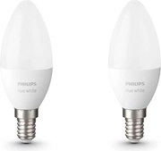 Philips Hue White - Chytrá LED žárovka E14, 470 lm, teplá bílá, 2 ks 929003021102