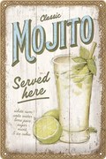 Postershop Plechová cedule: Mojito Served Here - 20x30 cm