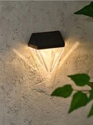 Sinsay - Dekorativní nástěnná solární LED lampička s křišťálovým stínidlem - černá