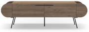 TV stolek v dekoru ořechu v přírodní barvě 195x57 cm Saluso – Marckeric