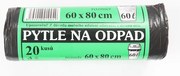 Sáček do koše HDPE 60 x 80 cm/20 ks, 60 l. černý
