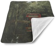Sablio Deka pro miminko Červený patrový autobus - 80x100 cm