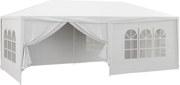 Outsunny Zahradní Stan 6x3 m Odnímatelný Zahradní Altán se 4 Okny a 2 Zipovými Dveřmi, 6 Bočními Stěnami a Voděodolným Pavilonem pro Terasu, Patio a P