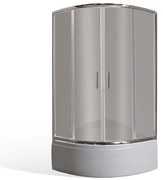 Roltechnik Outlet Čtvrtkruhový sprchový kout MODANZA - bez vaničky Varianta: rozměry: 80x80 cm - (MODANZA/800 - 4520011), Barva profilů a typ výplně: profily: brillant, výplň: Rauch